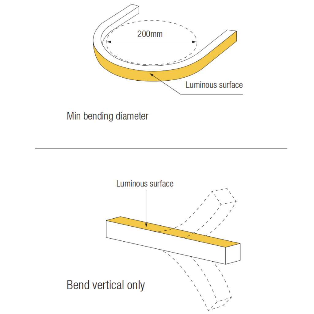 Top Bend Neon Flex 16x15mm | 15w p/m Maximum 5m